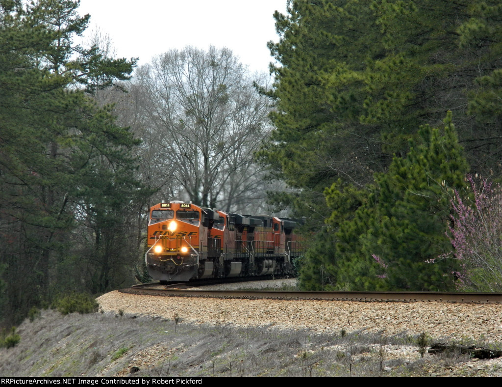 BNSF 8014 (ES44C4) 7220 (ES44DC) 5483 (C44-9W) 4670 (C44-9W)